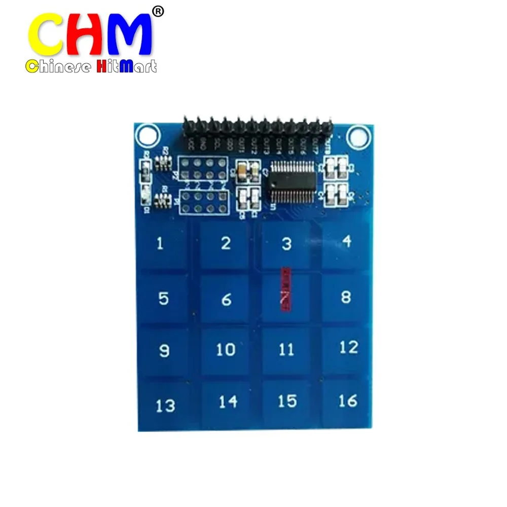 100pcs/lot TTP229 16 channel digital way capacitive touch switch module ...