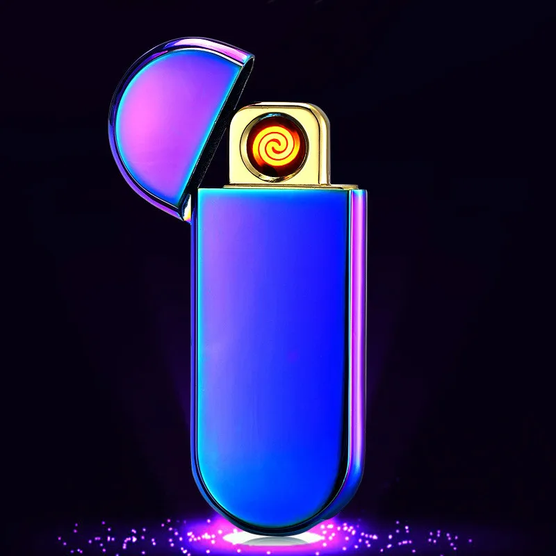 USB Electronic Rechargeable Cigarette Lighter Super Slim Windproof ...