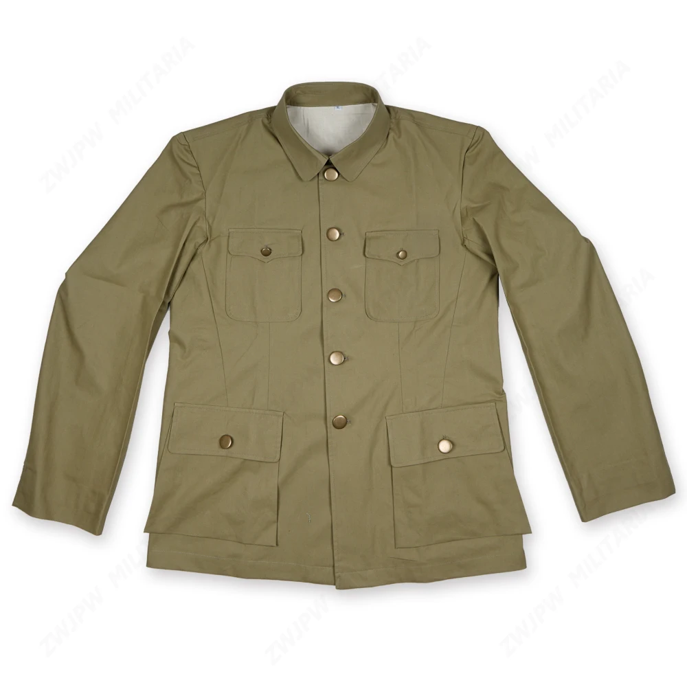 WW2 CHINA KMT coat MEN AMERICAN STYLE SUIT ARMY Grass Green Officers ...