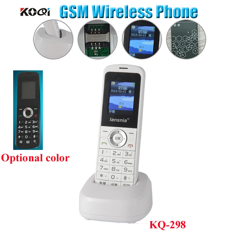 GSM cordless handheld phone , portable gsm wireless telephone for home ...