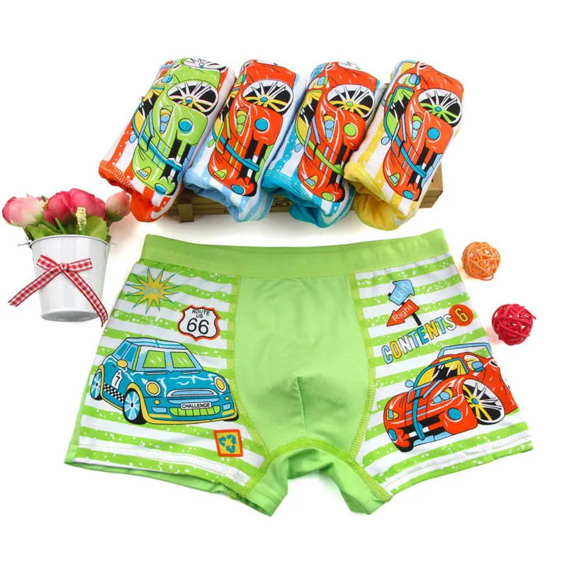 5 unids/lote chicos Modal Boxer calzoncillos niños ropa interior ...