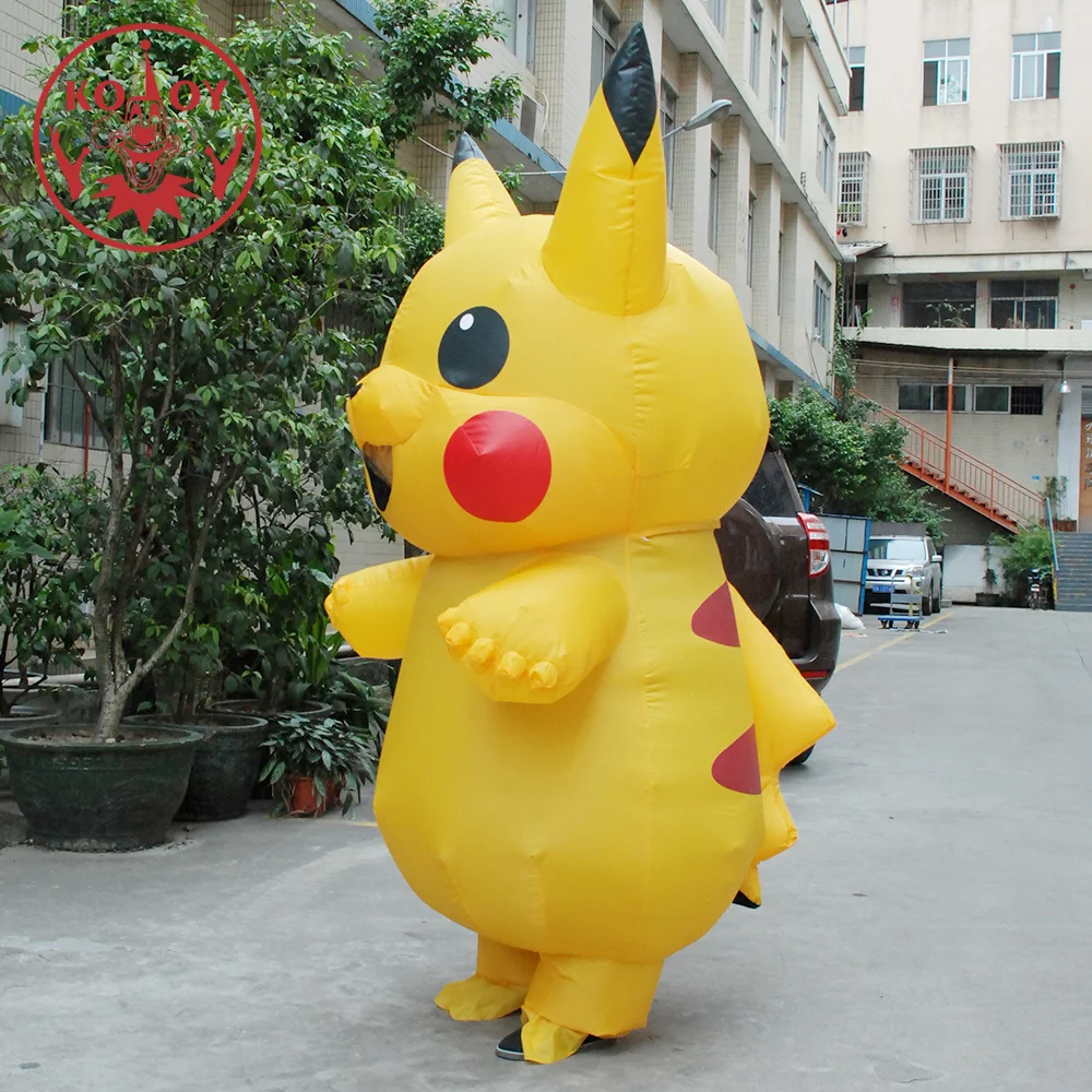 Inflatable Pikachu Cosplay carnaval Adult Pokemon costume Halloween ...