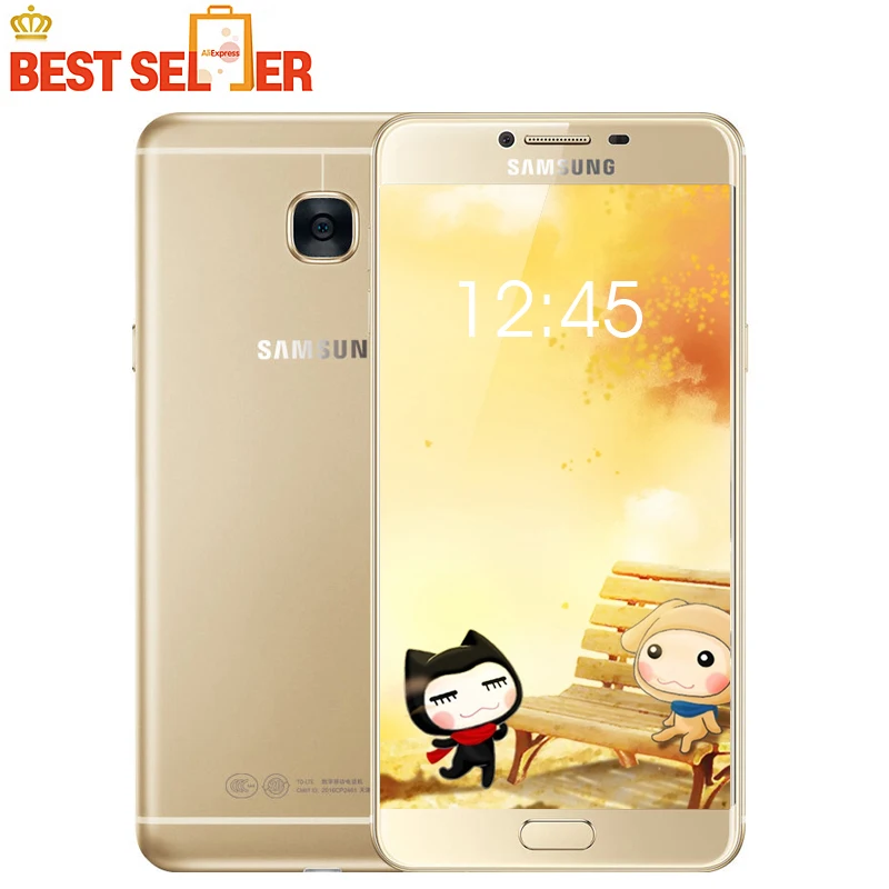 Original Samsung Galaxy C7 mobile phone Android6.0 4GB RAM 32/64GB ROM ...