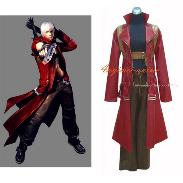 Devil May Cry 2 Dmc Dante Jacket Coat Game Cosplay Costume Custom made ...