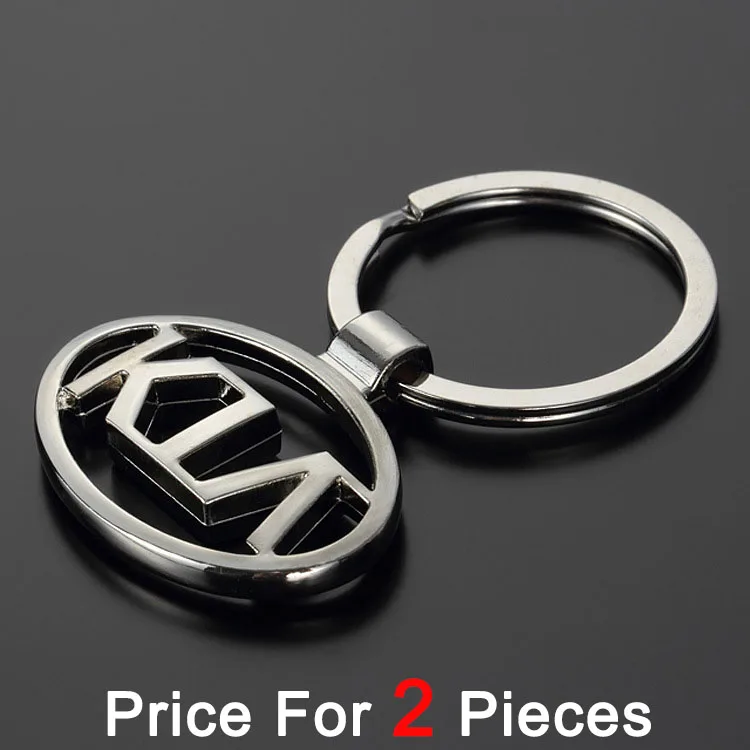 2Pcs/Lot Car Logo Hollow Out Key Chain Keyring With KIA qiya Badge ...