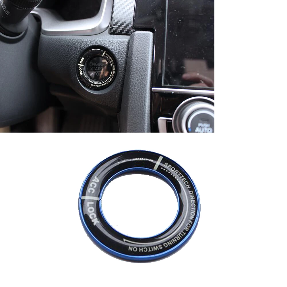 Ignition Engine Switch Cover Sticker Luminous Key Ring For H/onda ten ...