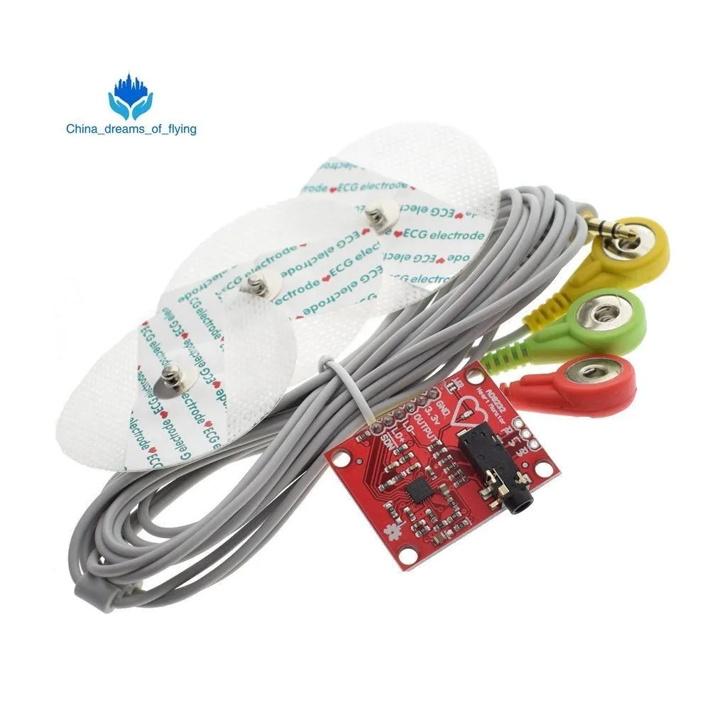 Ecg module AD8232 ecg measurement pulse heart ecg monitoring sensor ...
