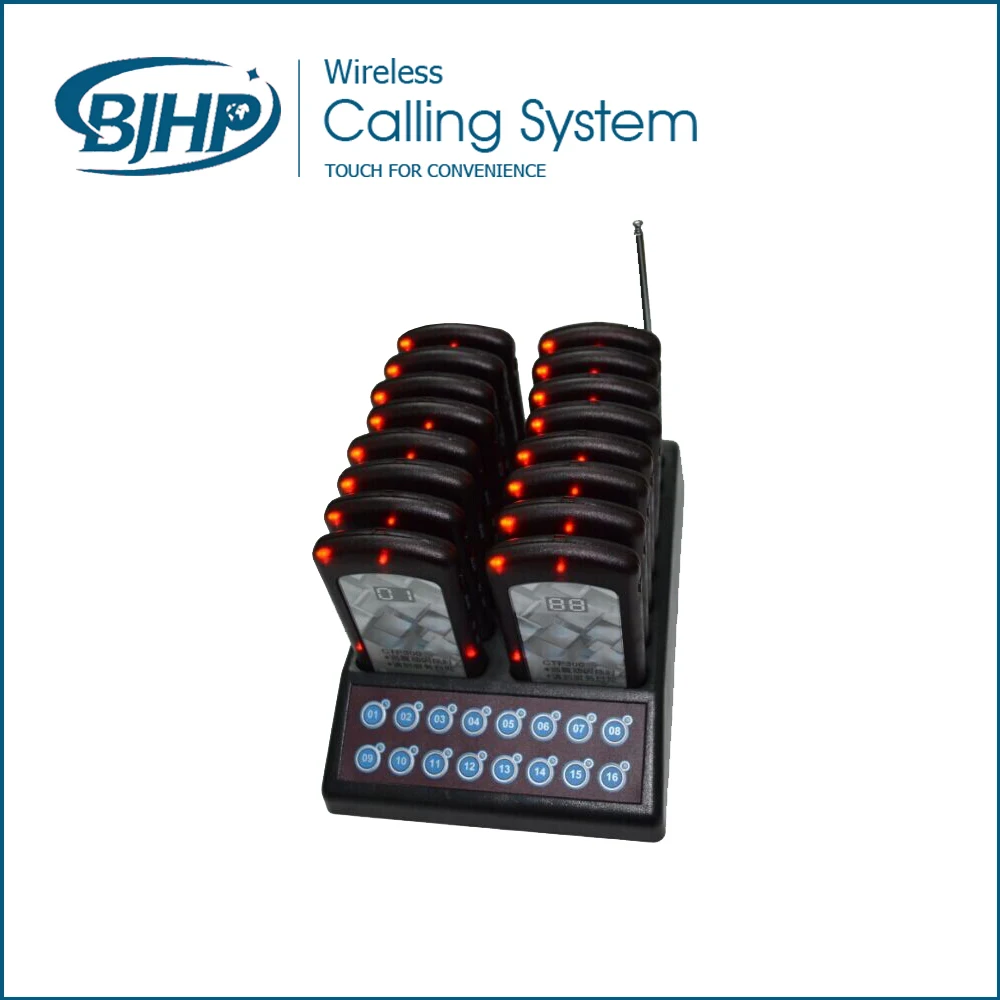 1 set restaurant pager and keypad transmitter guest coaster paging ...