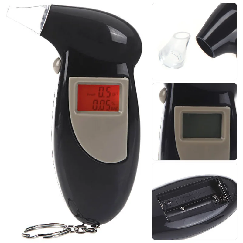 Quick Response Professional LCD Alcohol Tester Digital Alcohol Detector ...