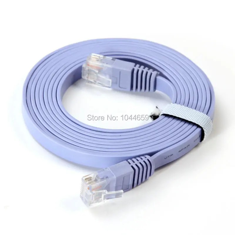 High Quality 1m/2m/3m/5m/10m/15m/20m/25m/30m Cat6 Cat 6 Flat Utp ...