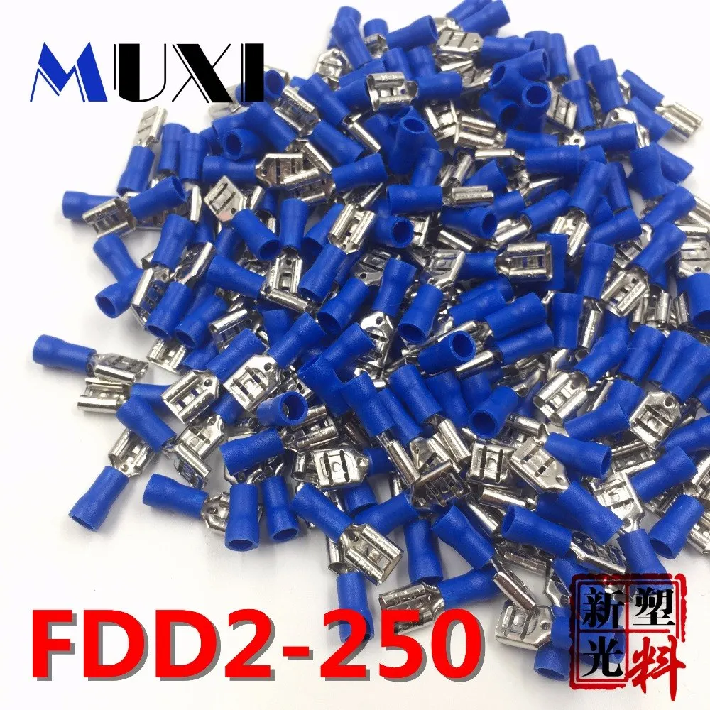 FDD2-250 Female Insulated Electrical Crimp Terminal for 1.5-2.5mm2 ...
