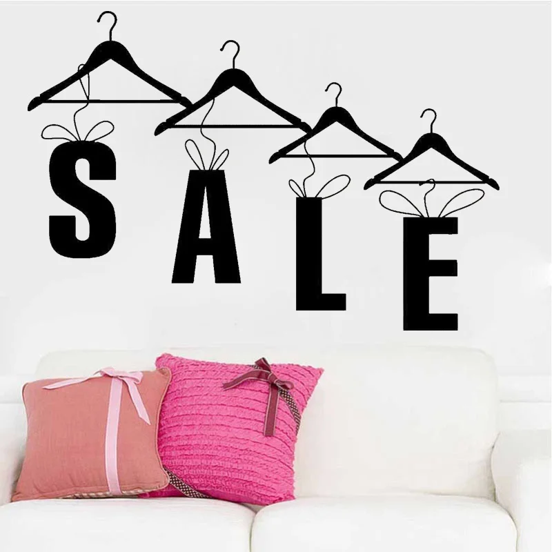 Sale Shopping Clothing Store Fashion Wall Decal Vinyl Stickers Art ...