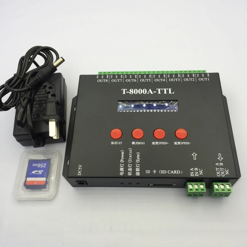 T 8000A TTL iridescence controller 8 port iridescence controller Full ...