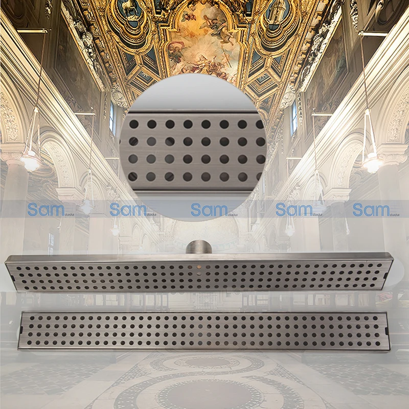 Torayvino Linear Shower Drain Traditional Square Style Serene Steam ...