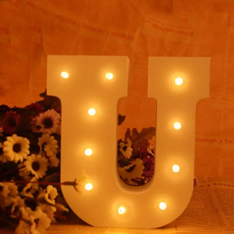 U Style Wood LED Marquee Letter Alphabet Symbol Sign Vintage Circus ...