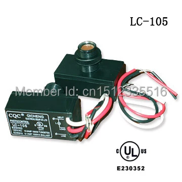 UL Approved LC 105 Thermal direct wire in photo control (photocell ...