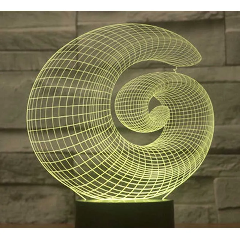 LED Desk Lamp with Touch Button 3D Lamp USB 3D LED Night Light as Home ...