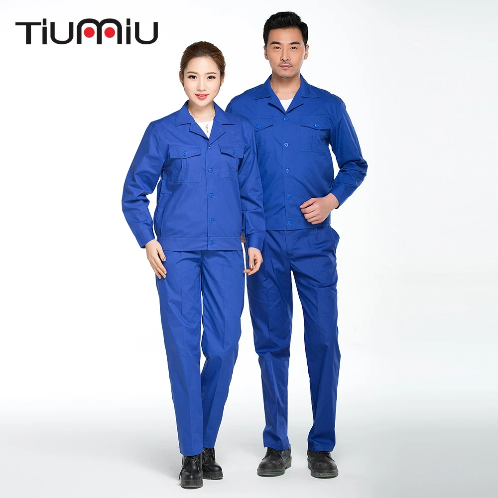 New Blue S 4XL High Quality Unisex Engineering Uniforms Work Clothes ...
