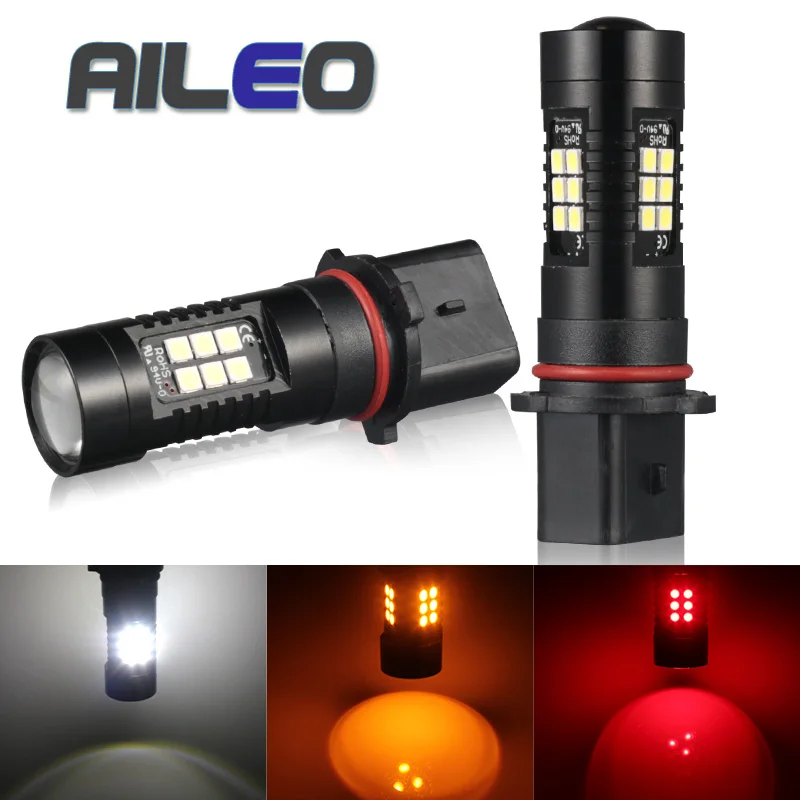 Aileo 2pcs Car P13w Psx26w Led Sp13w Sh24w Daytime Running Lights 3030 ...