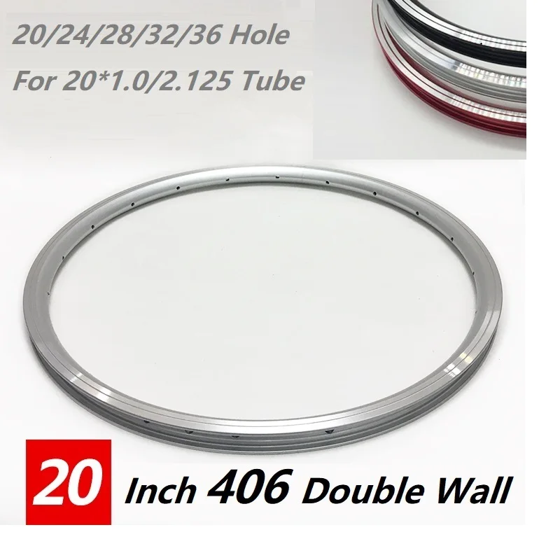 Folding Bike 20 Inch 406 Bicycle Rims Aluminum Alloy Double Layer Wall ...