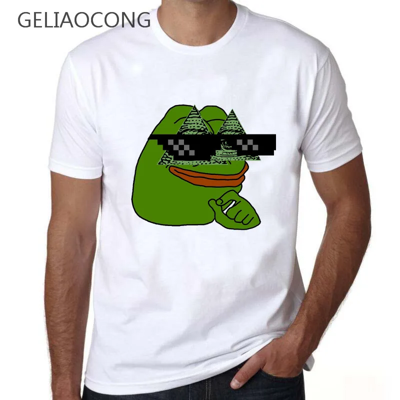 GELIAOCONG 2017 Newest Creative Vote Pepe Design Men's T Shirt Short ...