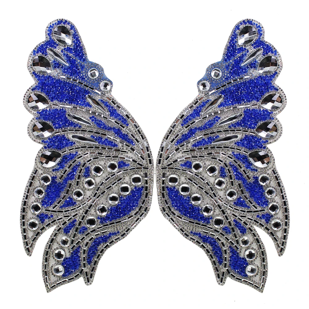 5pairs-Beaded-Crystal-Wing-Hotfix-Motif-Rhinestones-Iron-on-Patches ...