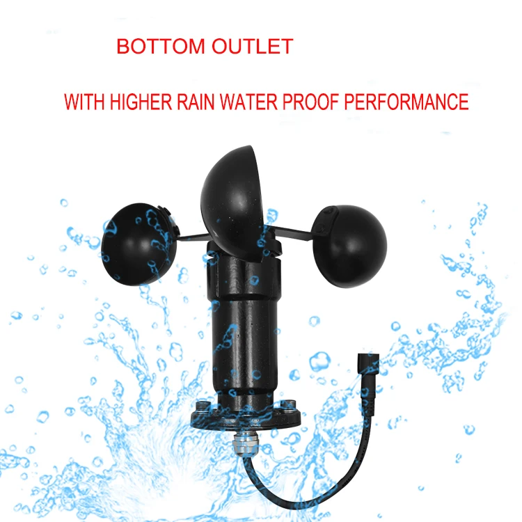 Free Shipping 1pc Aluminum Wind Speed Sensor Transmitter 4-20ma/0-10v ...