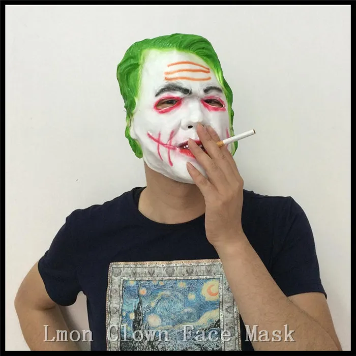 Batman Joker Clown Mask Scary Robber Latex Rubber Masks for CS ...