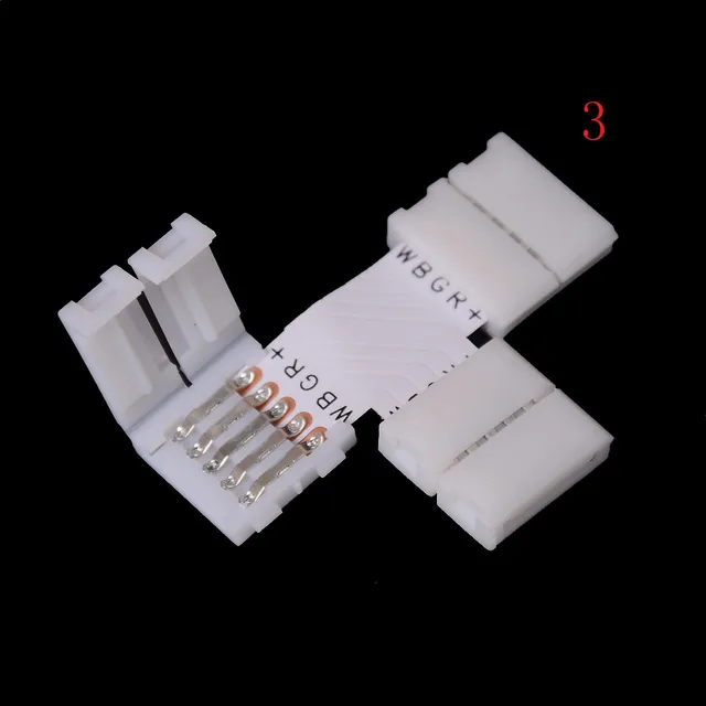 5pin LED Strip Clip, 5 pin RGBW RGBWW LED Strip Connector For 10mm ...