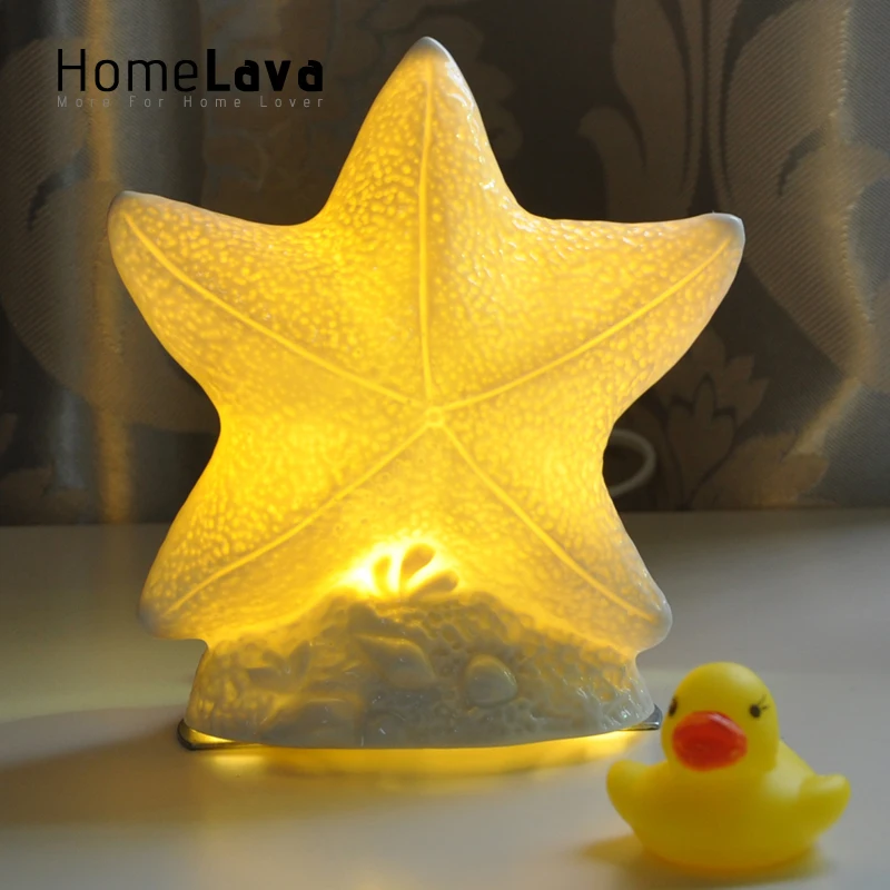 Aliexpress.com : Buy Hot Novelty Lovely Starfish Table Lamp For Bedroom ...