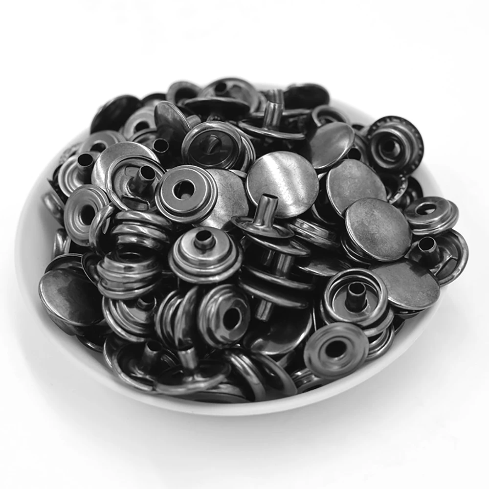 Fermeture à pression en métal, 50 ensembles, boutons métalliques, Rivet ...