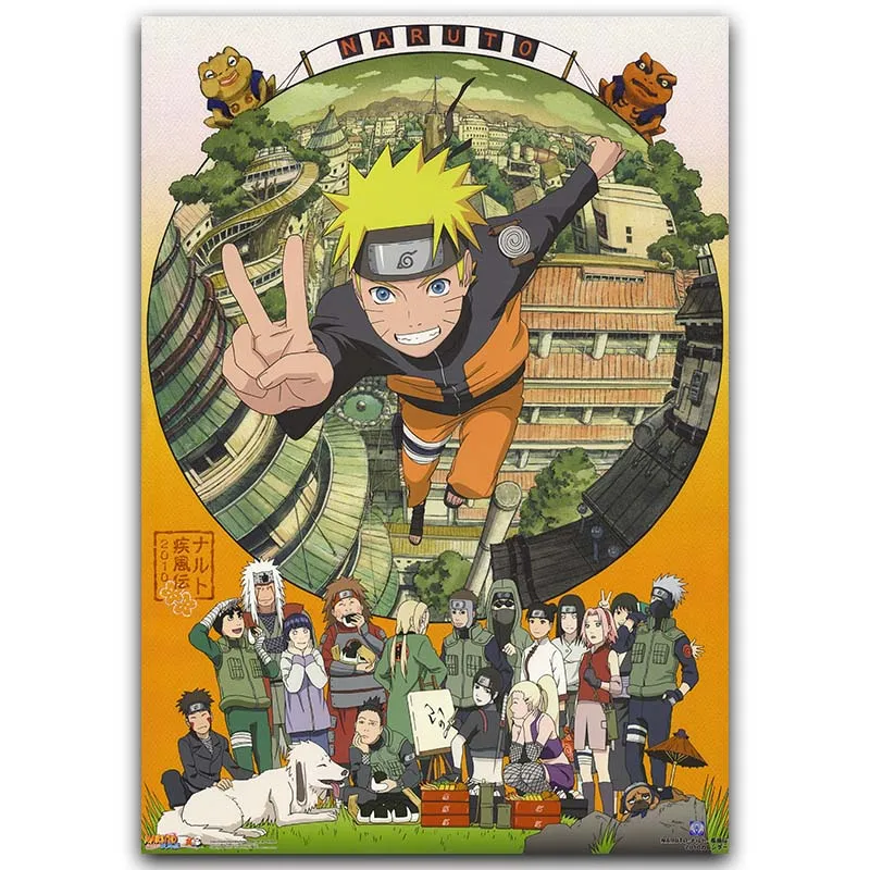 Printed Pictures Wall Art Frame 1 Piece Naruto Shippuden Anime Canvas ...