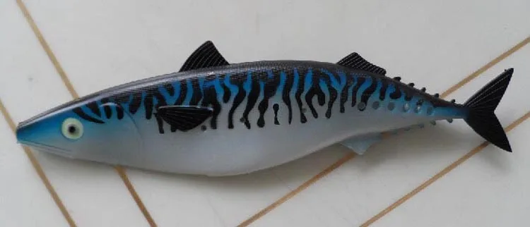 100pcs/lot best selling 30cm soft pvc plastic mackerel swordfish tuna ...