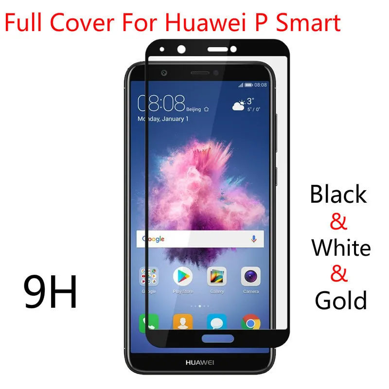 9 h vidrio templado para Huawei P Smart disfrutar 7 s 5.65 "protector ...