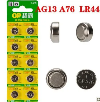 Quality assurance 1.5V 30pc/lot GP super A76 LR44 AG13 L1154 GPA76 ...