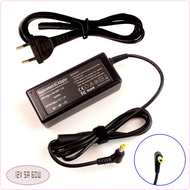12v 5a 5.5mm*2.5mm Lcd Monitor Ac Adapter Power Charger For Syncmaster ...