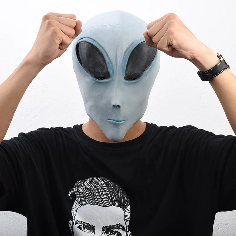 Scary Alien Latex Masks Halloween ET Cosplay Props Party Fancy Dress ...