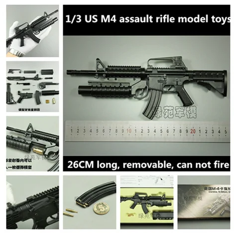 Free shipping 1 / 3US Special Forces M4A1 Carbine removable metal model ...
