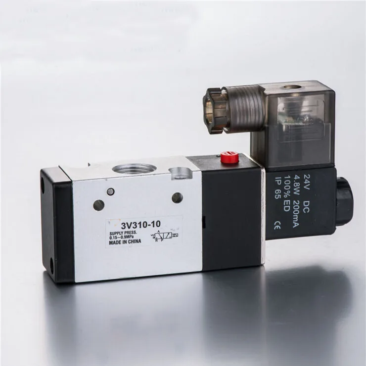 Solenoid Air Valve 3 Port 2 Position 3/8" Bsp 3v310-10 24/110/220/380vac Nc - Pneumatic Parts ...