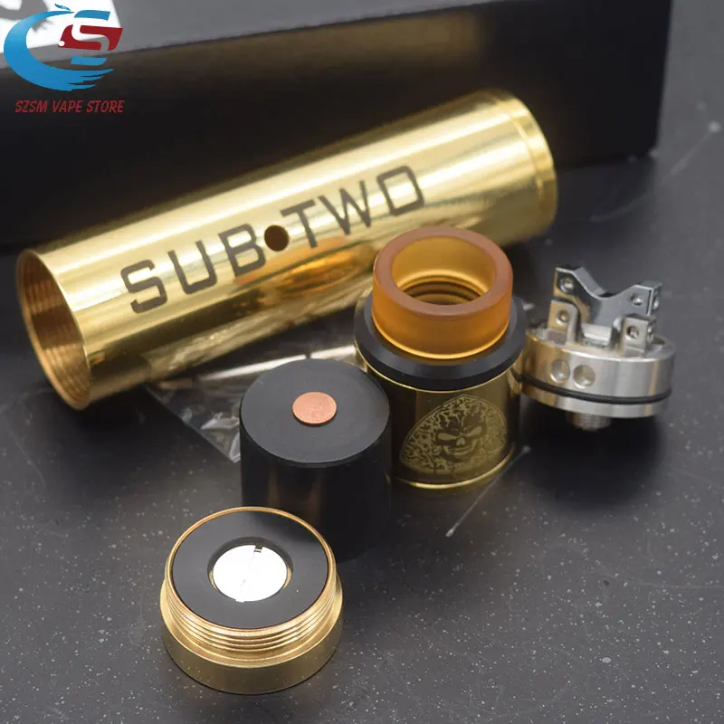 Original SUB TWO KIT 18650 Battery Brass Mechanical Mod 24mm Vapor ...