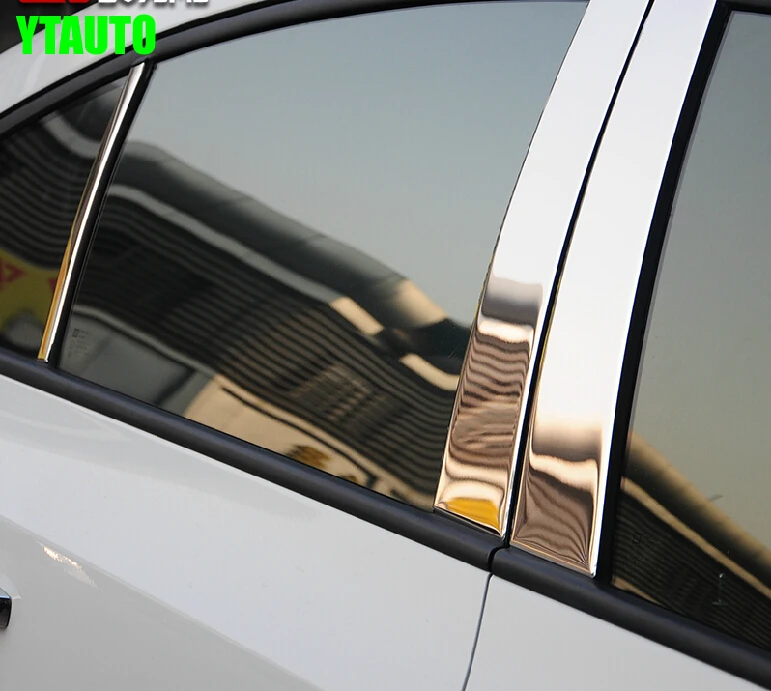 Buy Auto Middle Window Trims For Cruze8pcssetstainless Steelcar Exterior