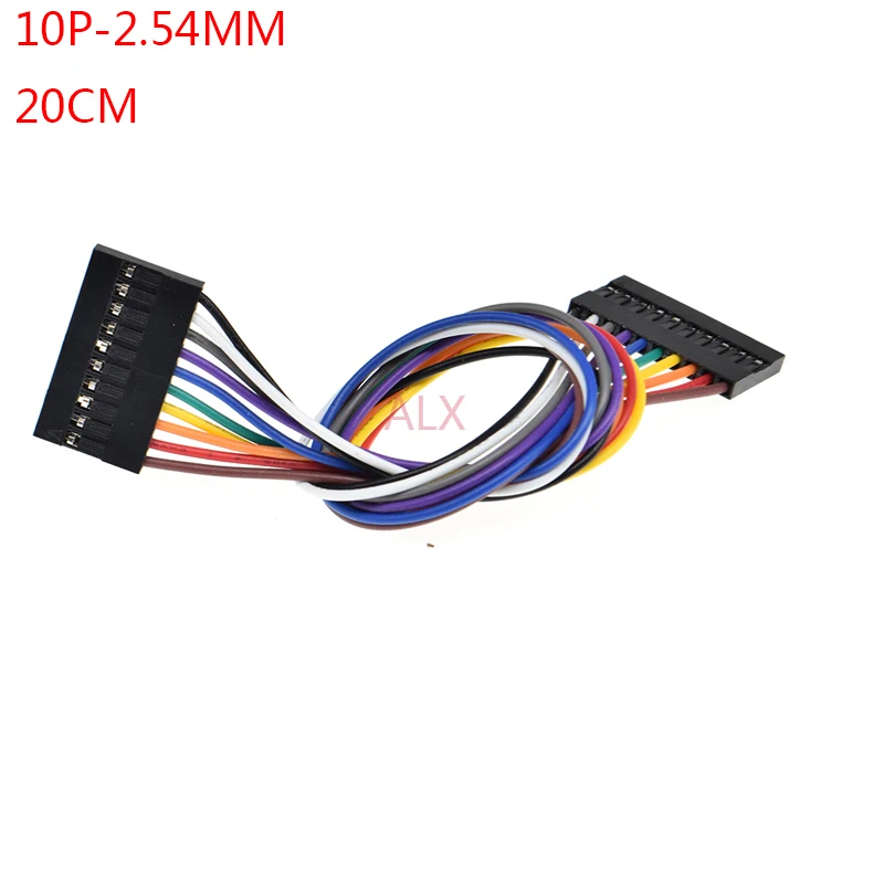 10pcs 10pin Dupont Line Female To Female Pitch 2.54mm 20cm Double Head ...