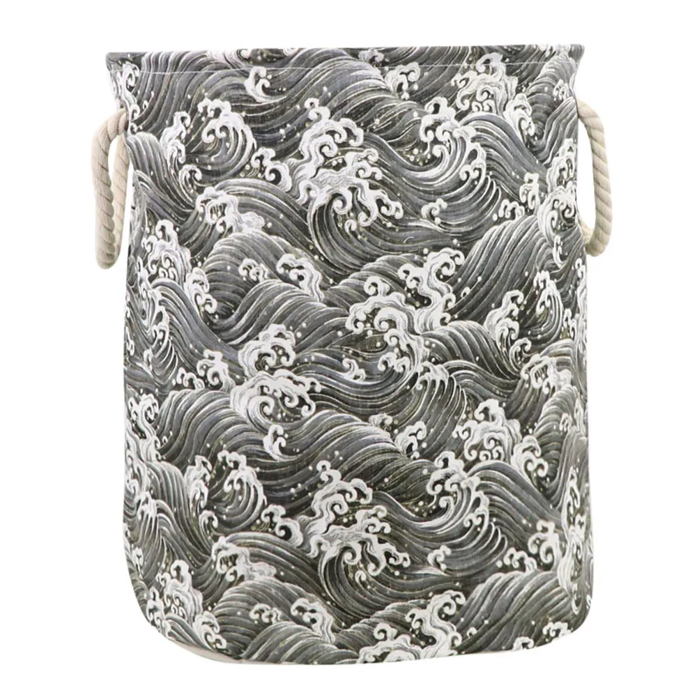 Waterproof Foldable Cotton Linen Laundry Clothes Laundry Basket Storage ...