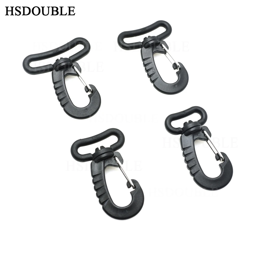 Plastic Swivel Snap Hook For Keychain Backpack Buckle Belt Strap Black ...