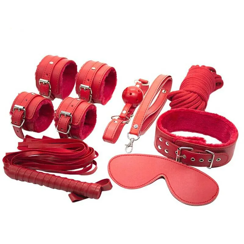 10pc Set Sexy Lingerie Leather Bdsm Sex Bondage Set Sexy Costumes