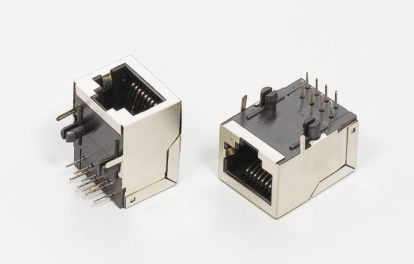 200PCS-lot-New-RJ45-Modular-Network-Jack-8P8C-8-Pin-LAN-PCB-Connector ...