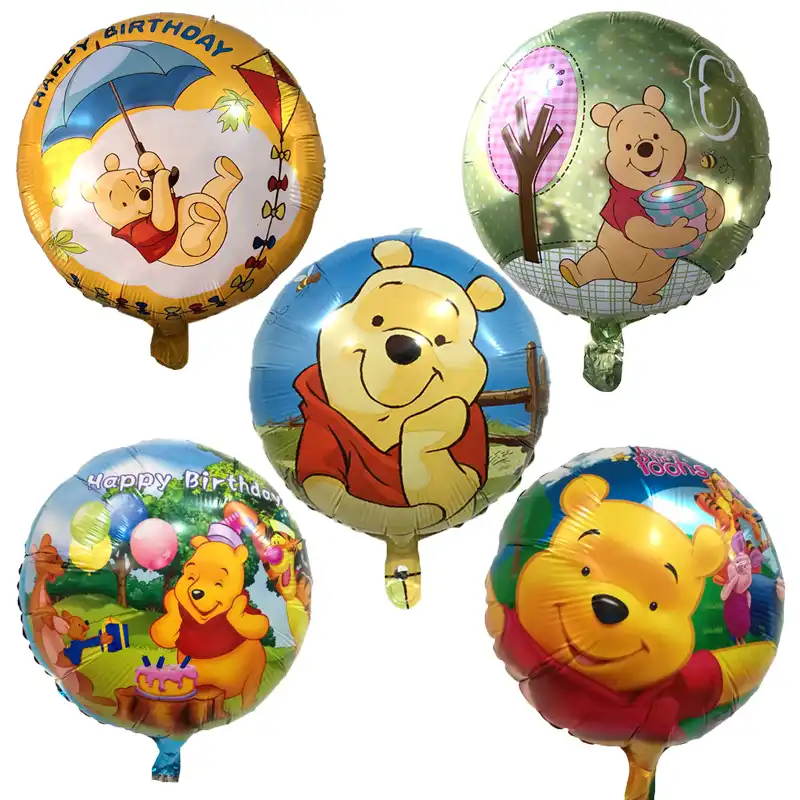 1PC Cartoon Winnie the Pooh balloon Aluminum foil balloons birthday ...