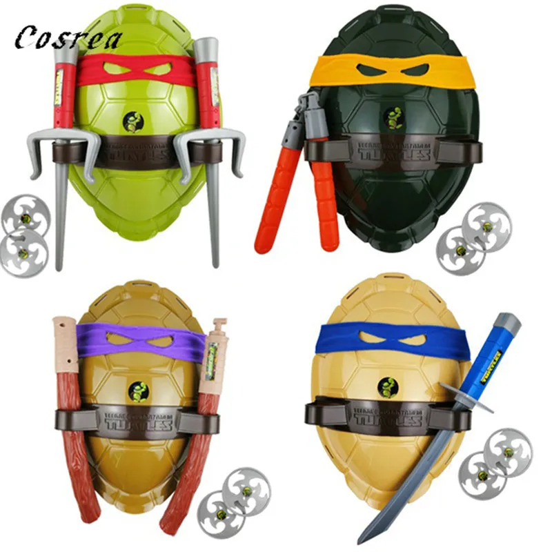 Anime Teenage Mutant Ninja Turtles Weapons Suit Cosplay Boys Leonardo ...