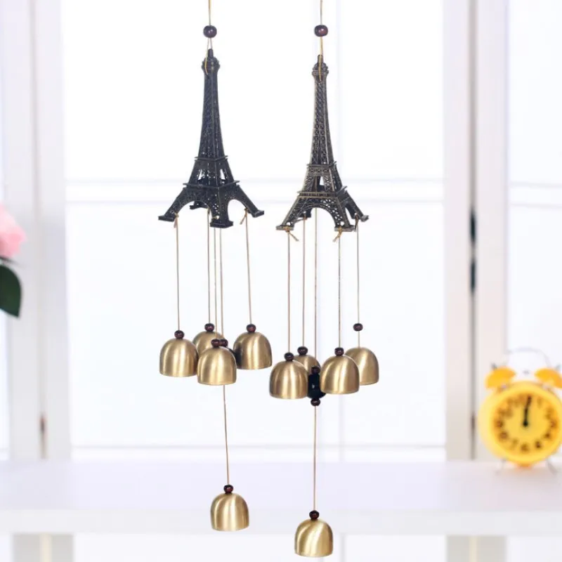 Paris Tower Metal Aluminum Wind Chimes Doors And Windows Hanging Home ...