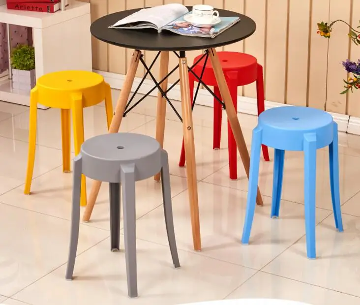 Plastic-stools-Home-benches-Heavy-adult-stools-Fashionable-creative ...